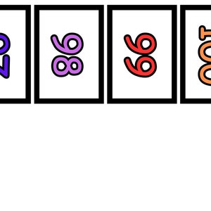 Numbers 1 to 100, Flashcards. - Etsy