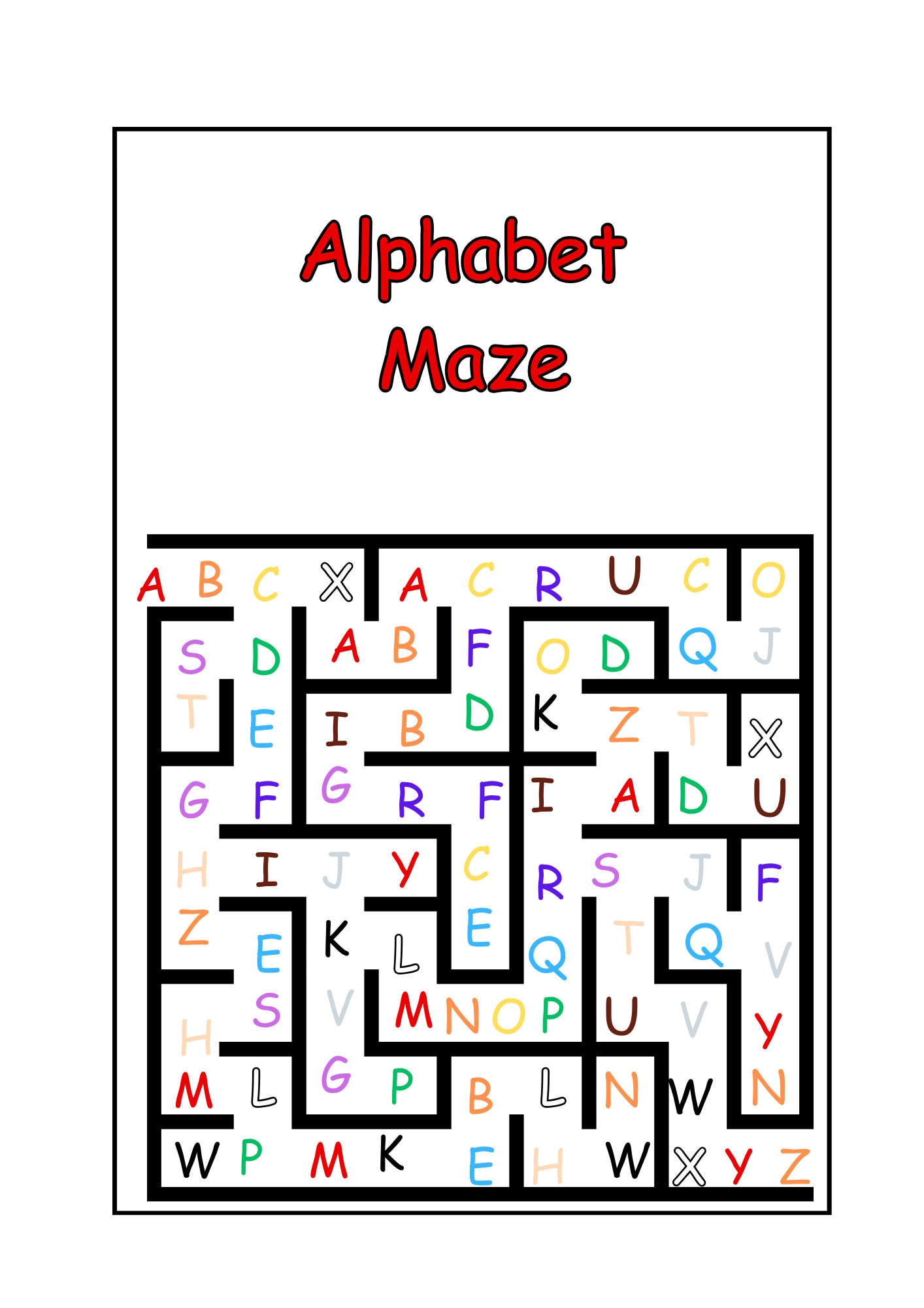 Educational, Fun, Learning the Alphabet and Numbers, Activity Page ...
