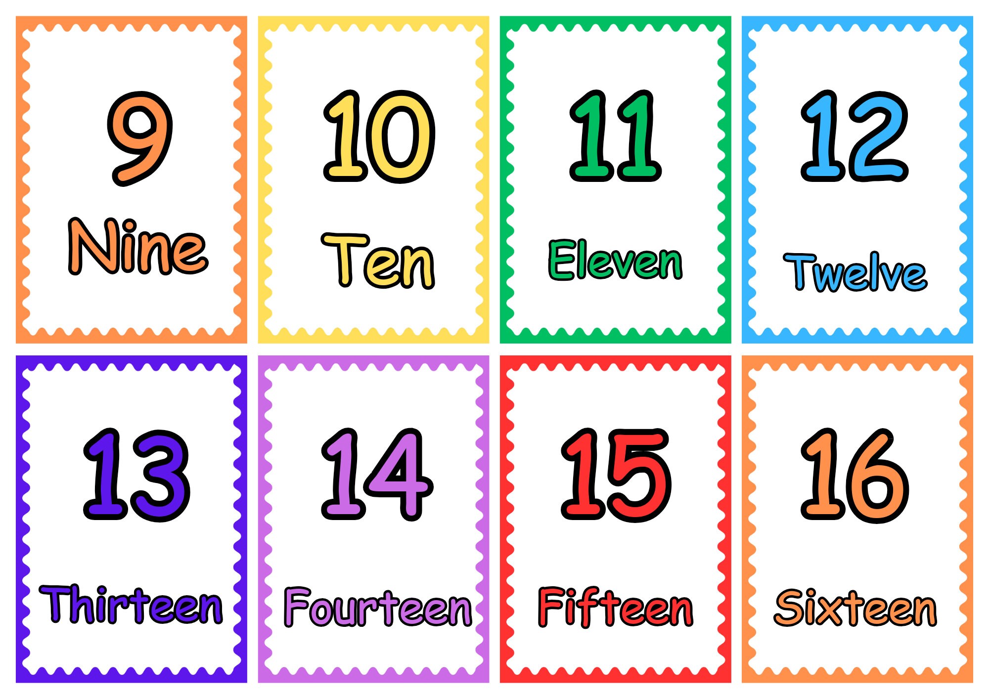 Numbers 1 to 100 Flashcards - Etsy