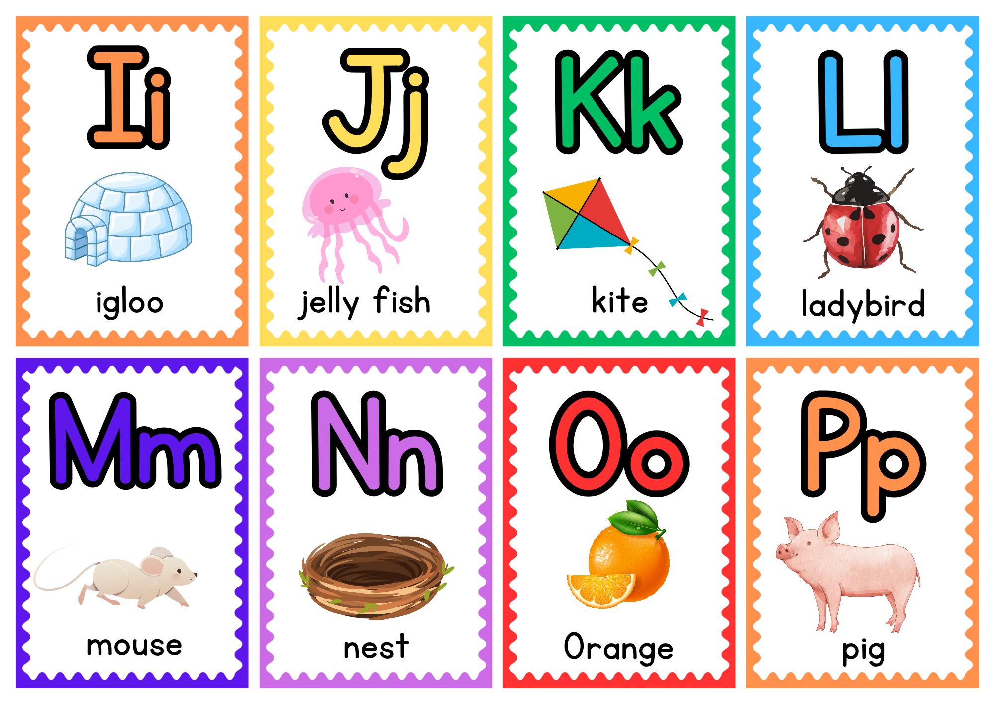 Phonic Alphabet Flashcards ( Uppercase and Lowercase Letters) Digital ...