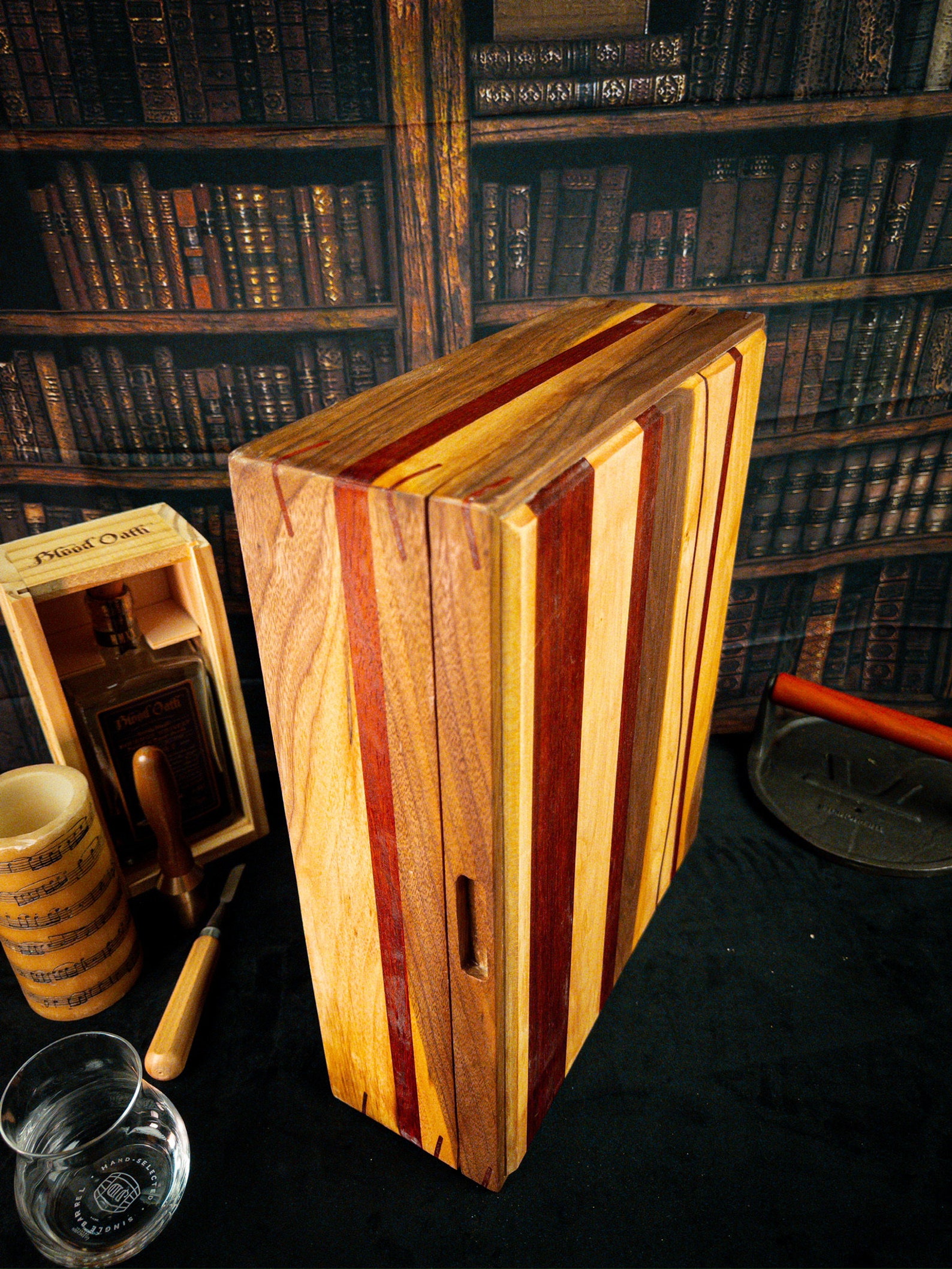 Large Keepsake Box Made From Solid Wood Walnut, Maple, and Padauk - Etsy