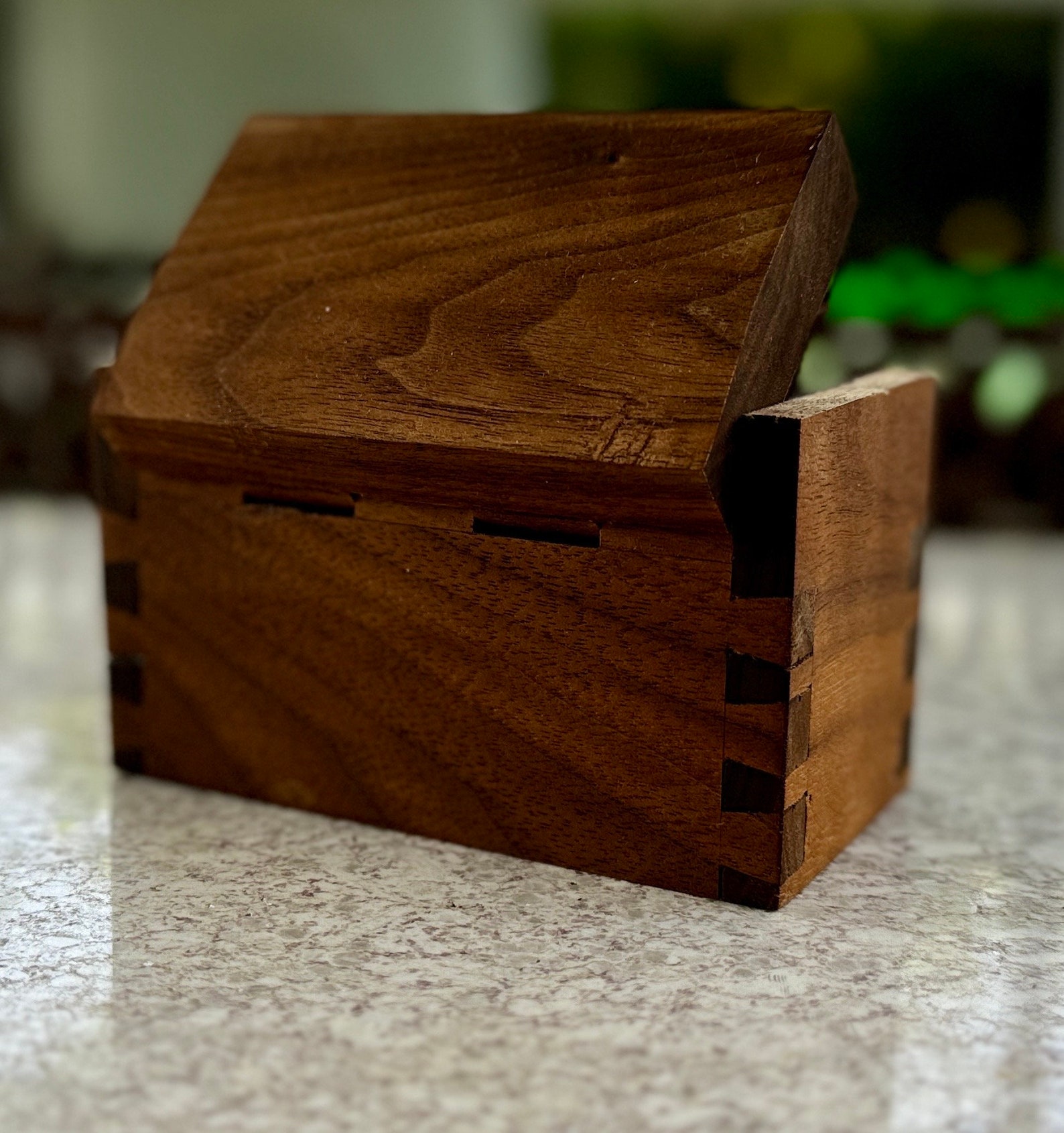 Handmade Heirloom Keepsake Box: Dovetail Joinery, Hidden Hinge, Flocked ...
