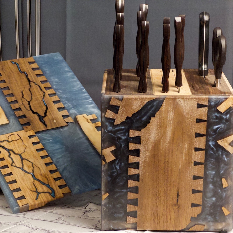 Knife Block - Etsy