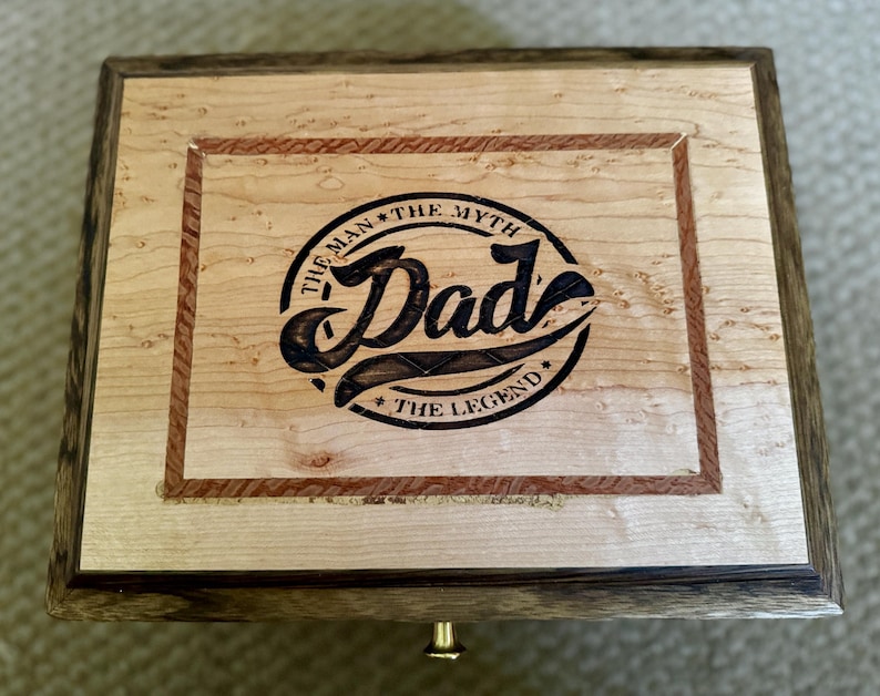 Custom Keepsake / Heirloom Box Made From Solid Wood Black Limba and ...