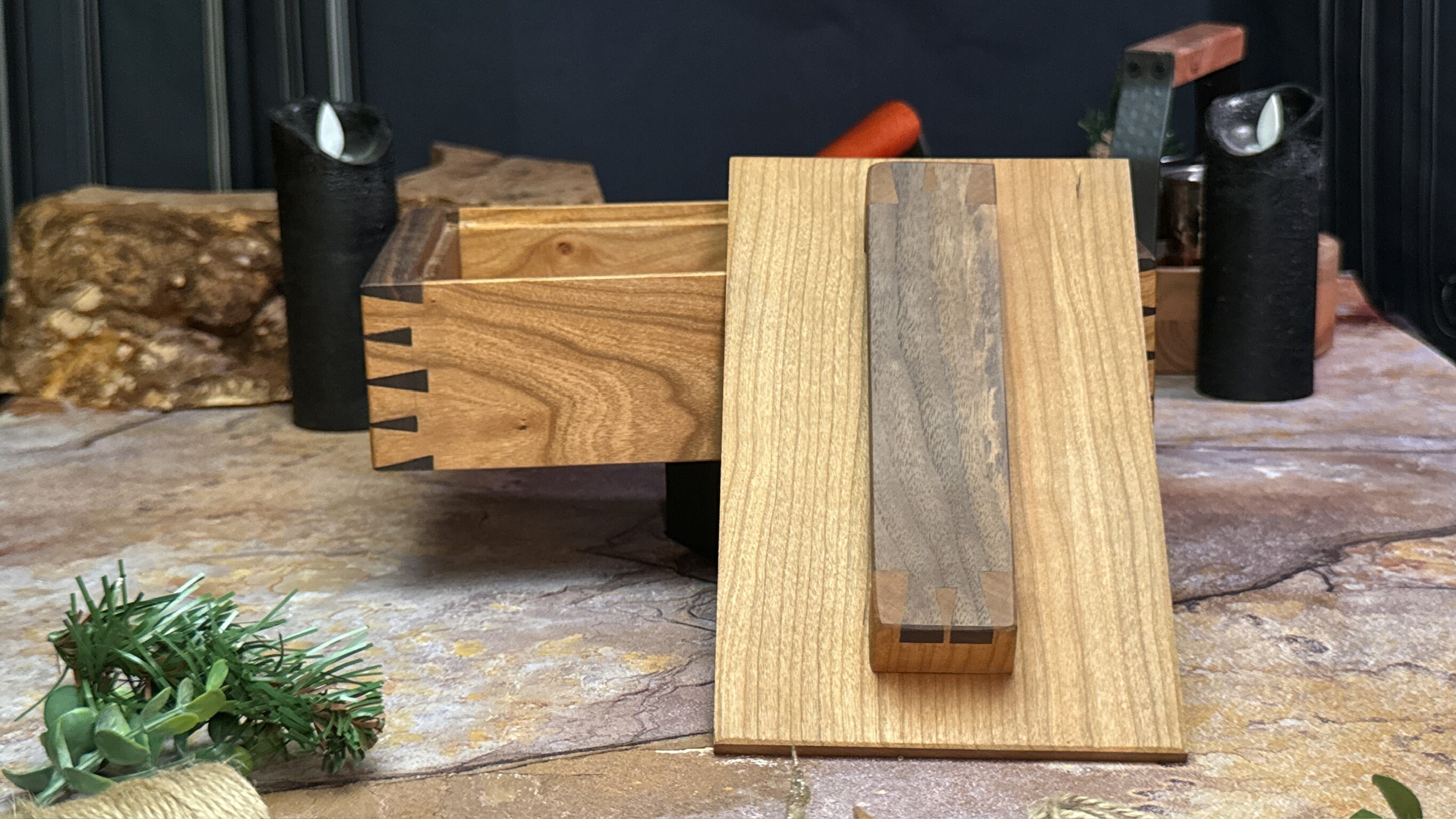 Solid Wood Keepsake Heirloom Box Made From Walnut and Cherry With ...