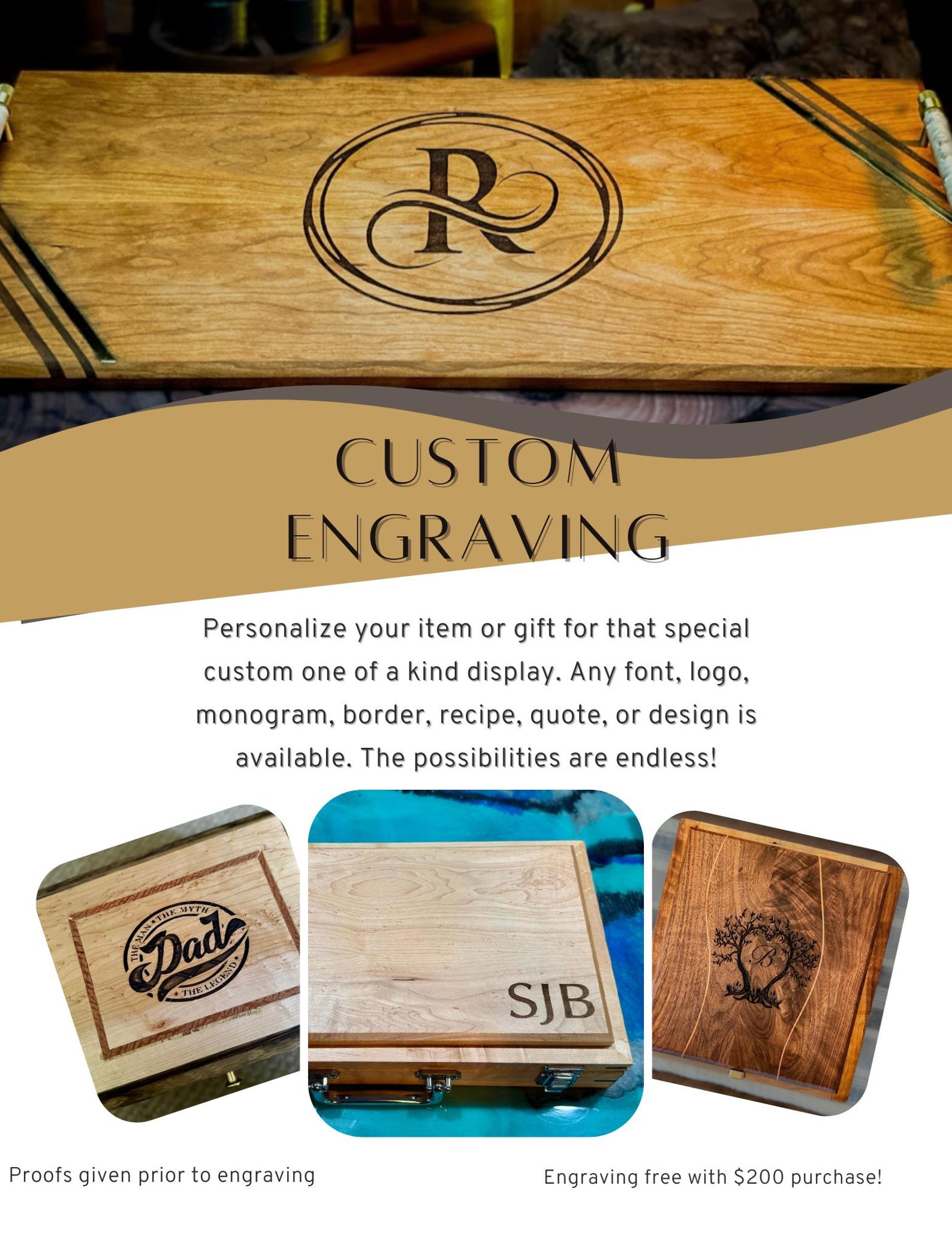 Beautiful Custom and Personalized Solid Wood Keepsake Box / Walnut and ...