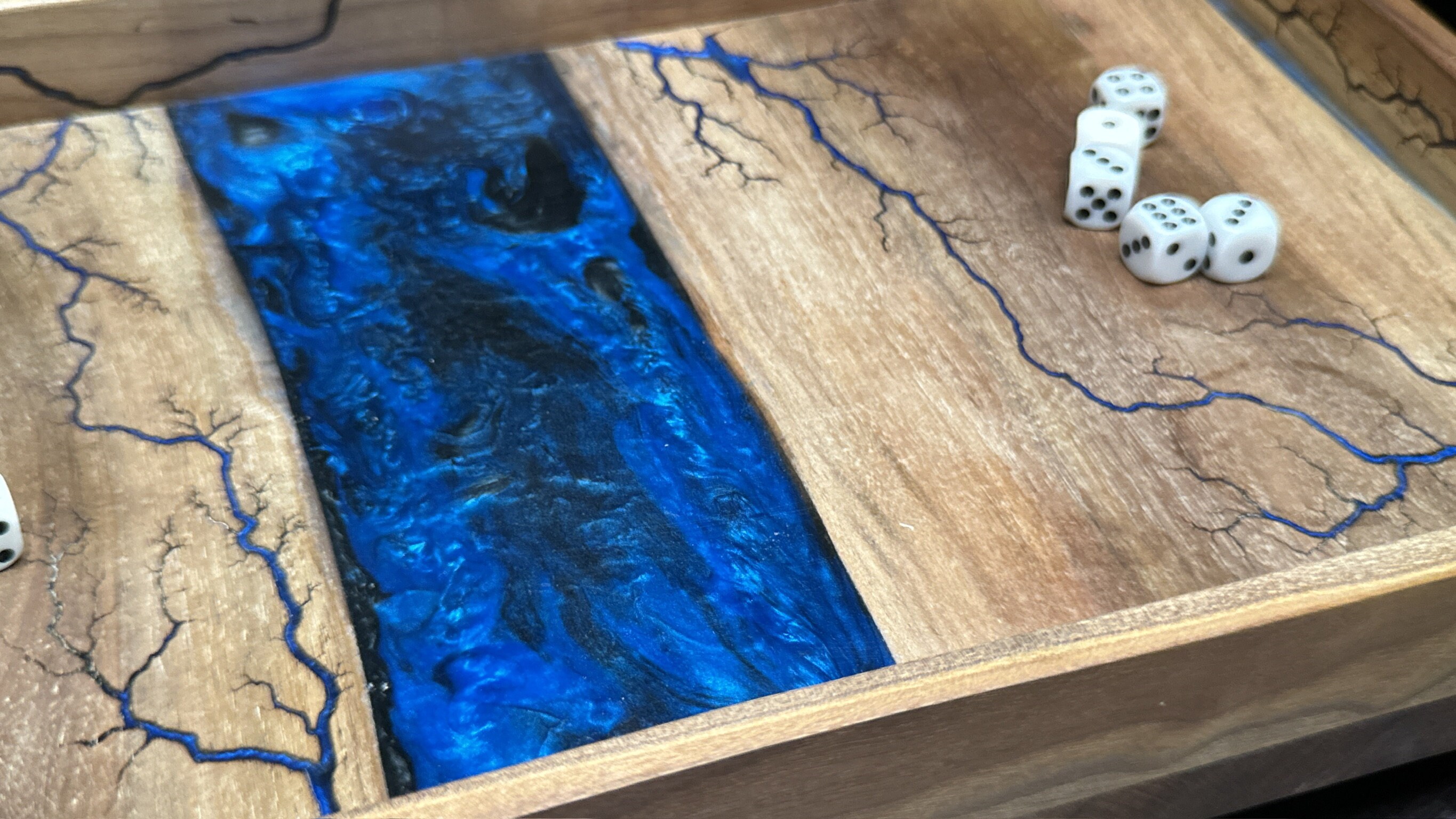 Custom Gaming Tray - Live Edge Black Walnut and Epoxy - Etsy