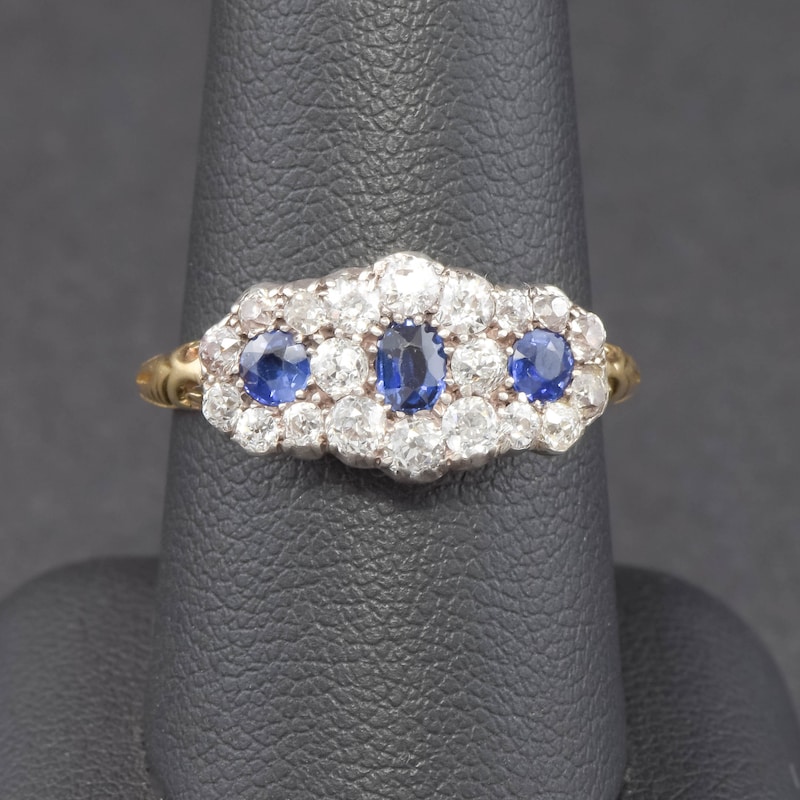 Antique Edwardian Cluster Ring - Etsy