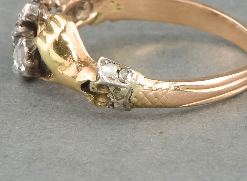 Antique Gold Hand Reaching for Diamond Stars Ring Late - Etsy