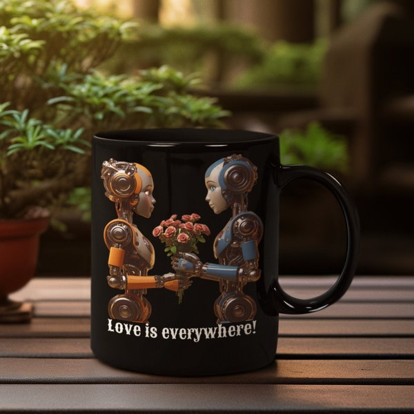 Robot Mug - Etsy