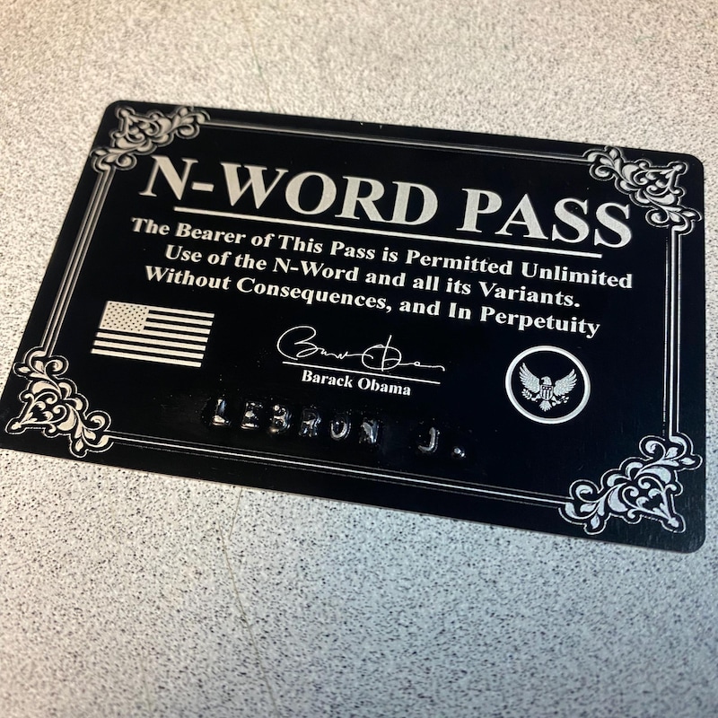 N Word Pass - Etsy