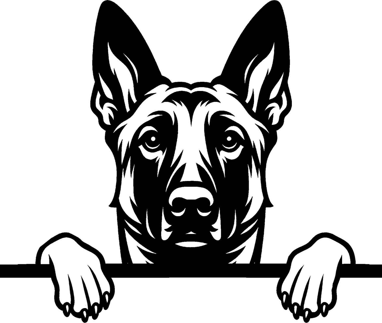 Belgian Malinois Vinyl Decal Sticker - Etsy
