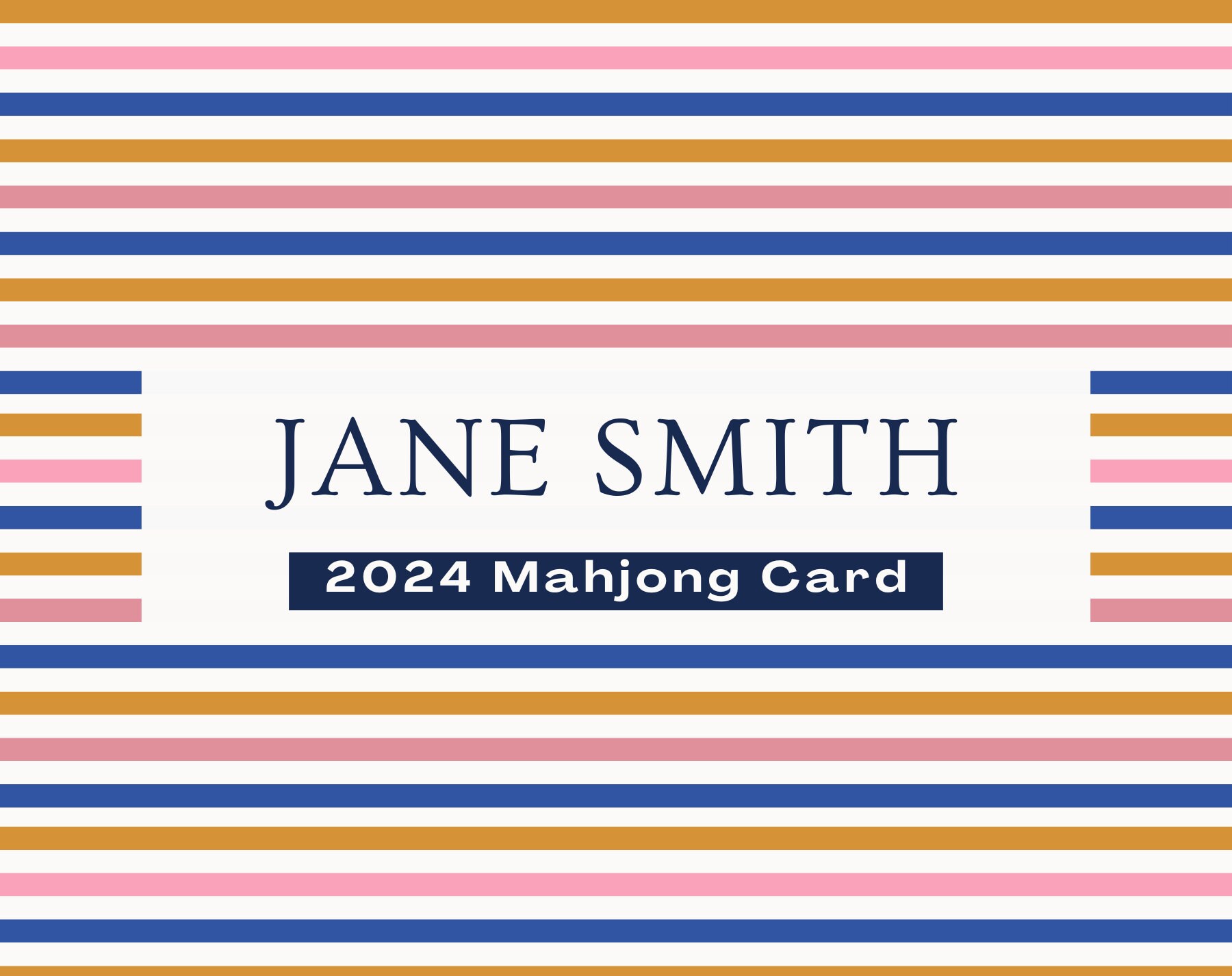 Mahjong Card Sticker Stripe Designs - Etsy