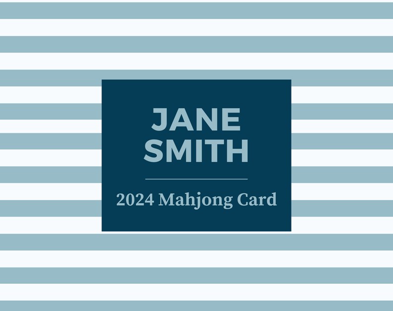 Mahjong Card Sticker Stripe Designs - Etsy