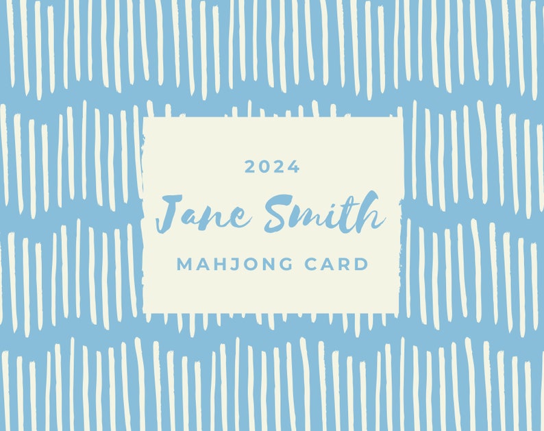 Mahjong Card Sticker Stripe Designs - Etsy