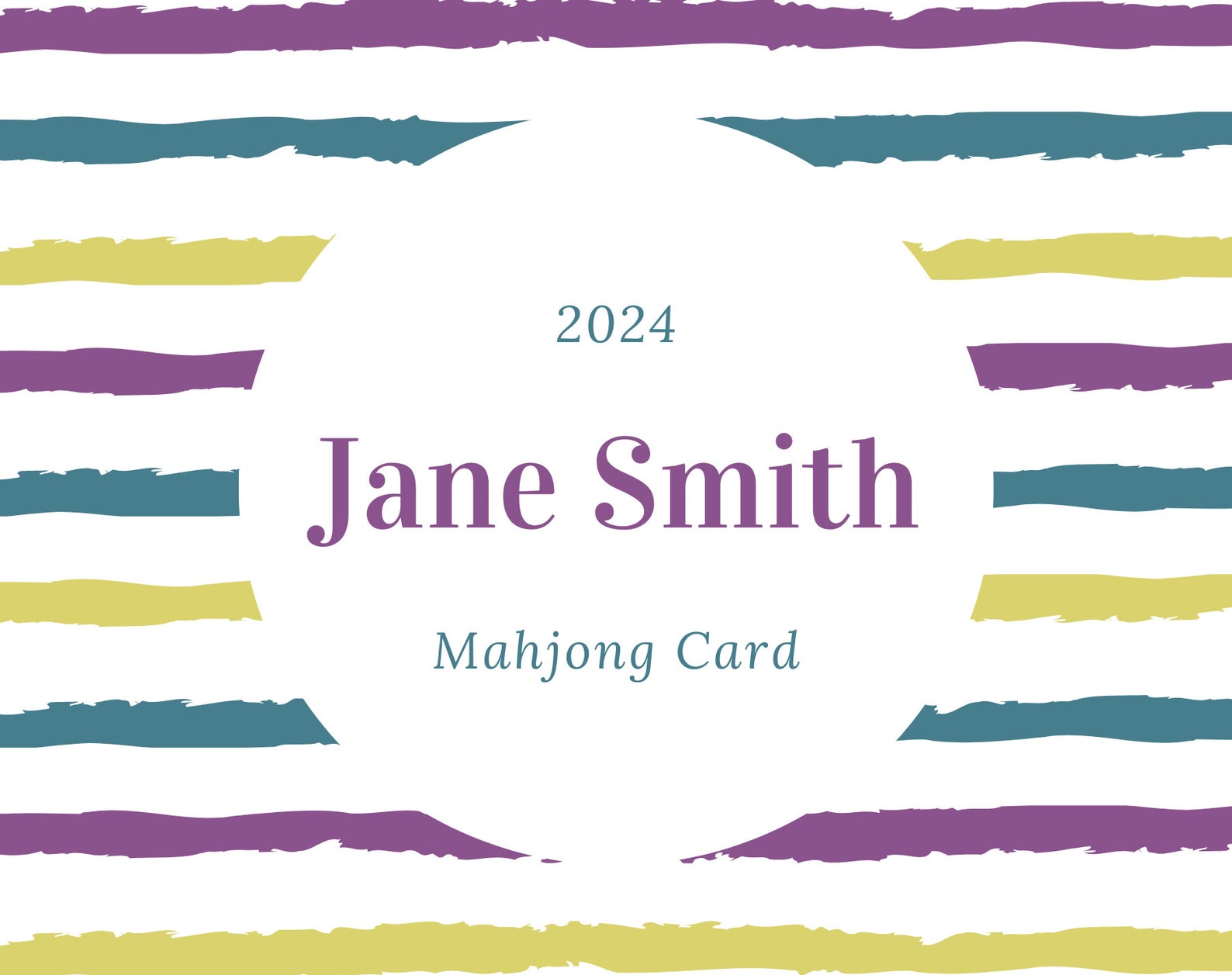 Mahjong Card Sticker Stripe Designs - Etsy