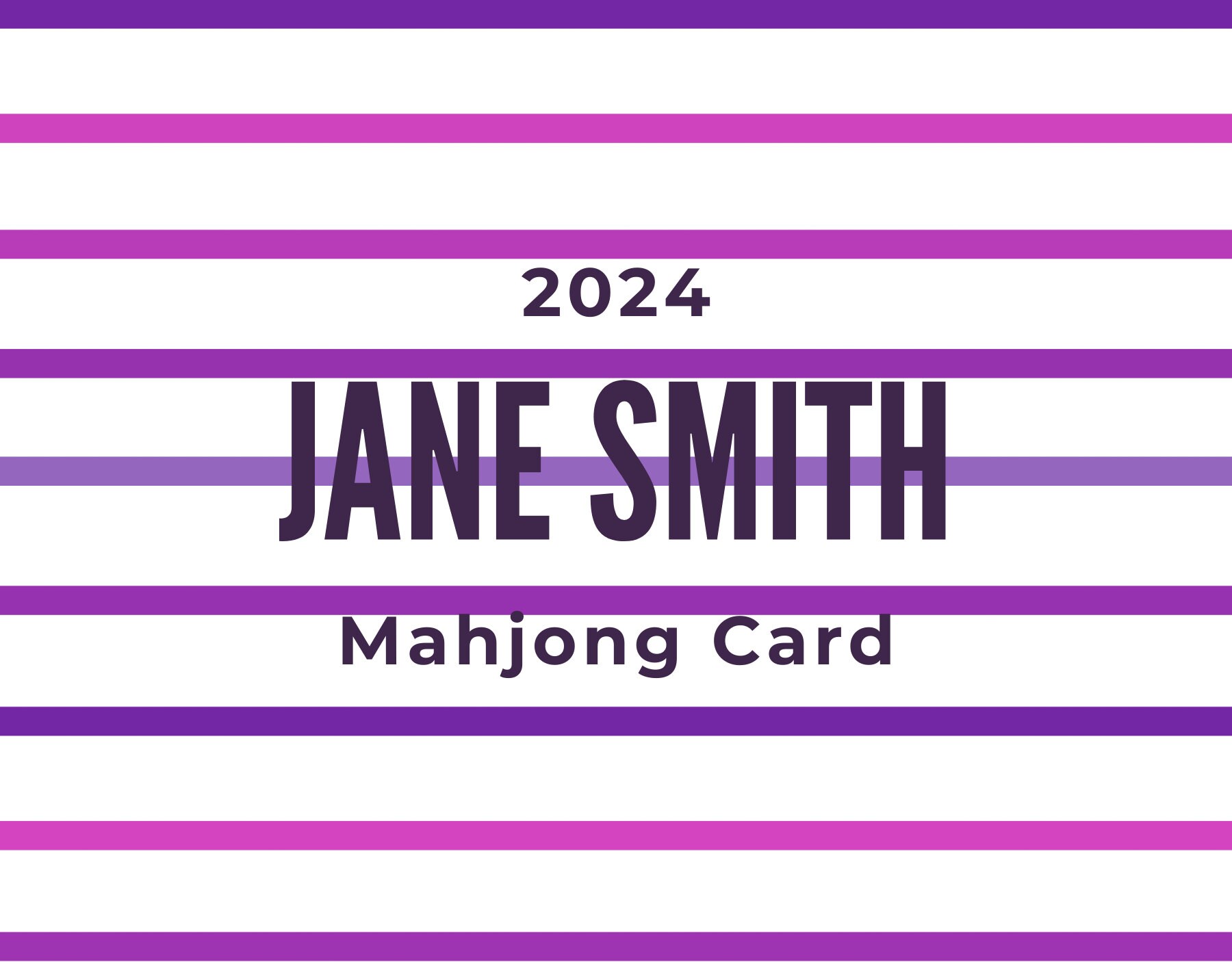 Mahjong Card Sticker Stripe Designs - Etsy