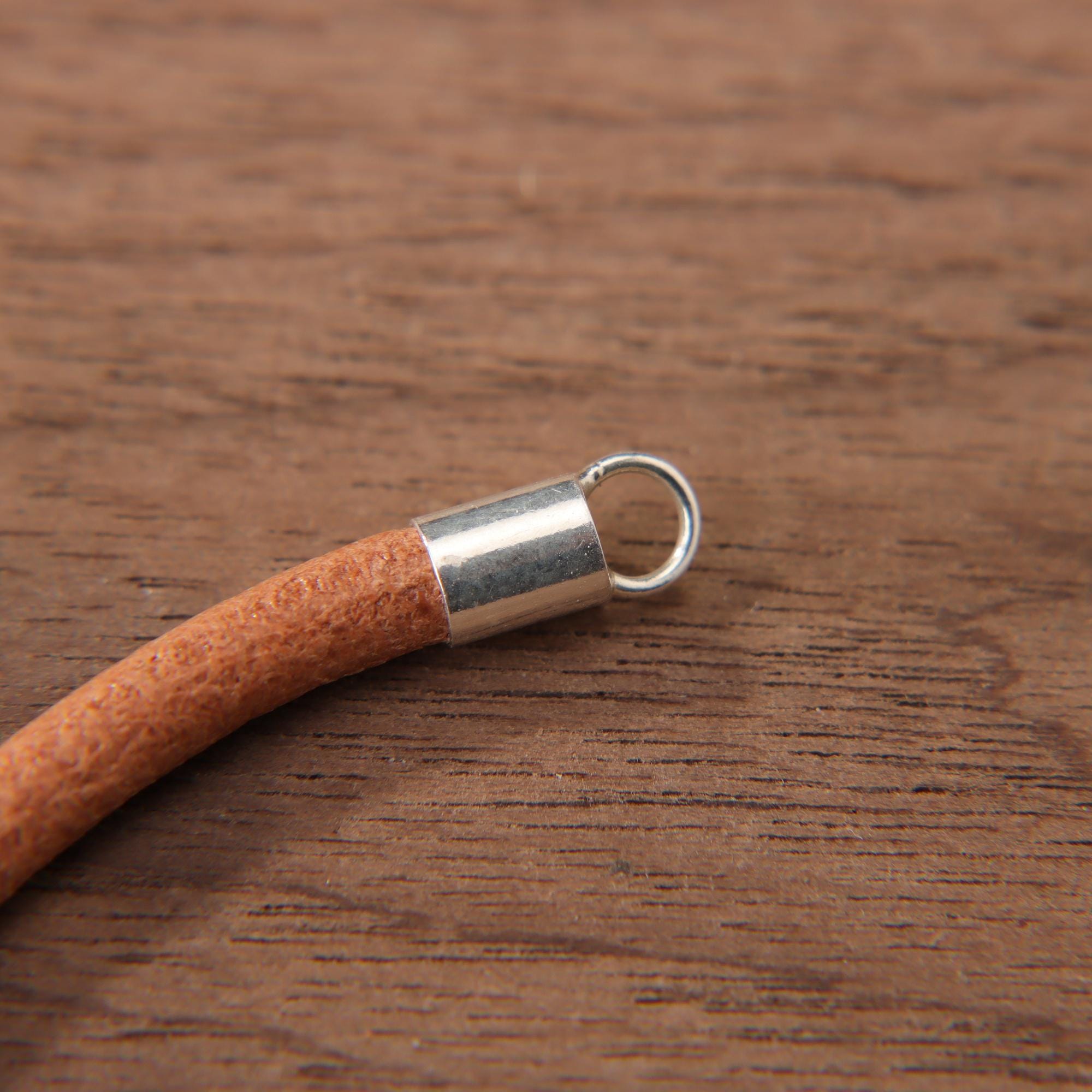 Cord End Caps Leather Cord End Caps Crimp Ends With Loop for 2mm ...