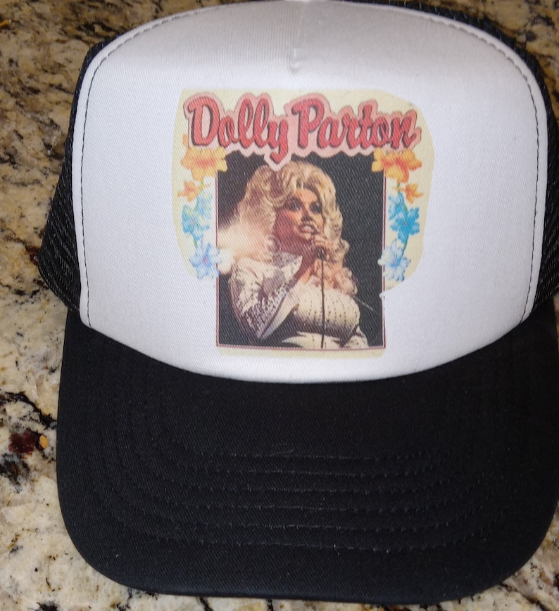 Dolly Parton Black Trucker Hat - Etsy