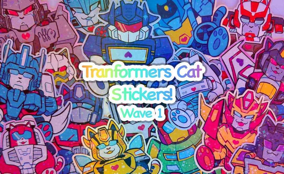 TRANSFORMERS IDW CATS Stickers - Sparkly - Wave 1 - Etsy
