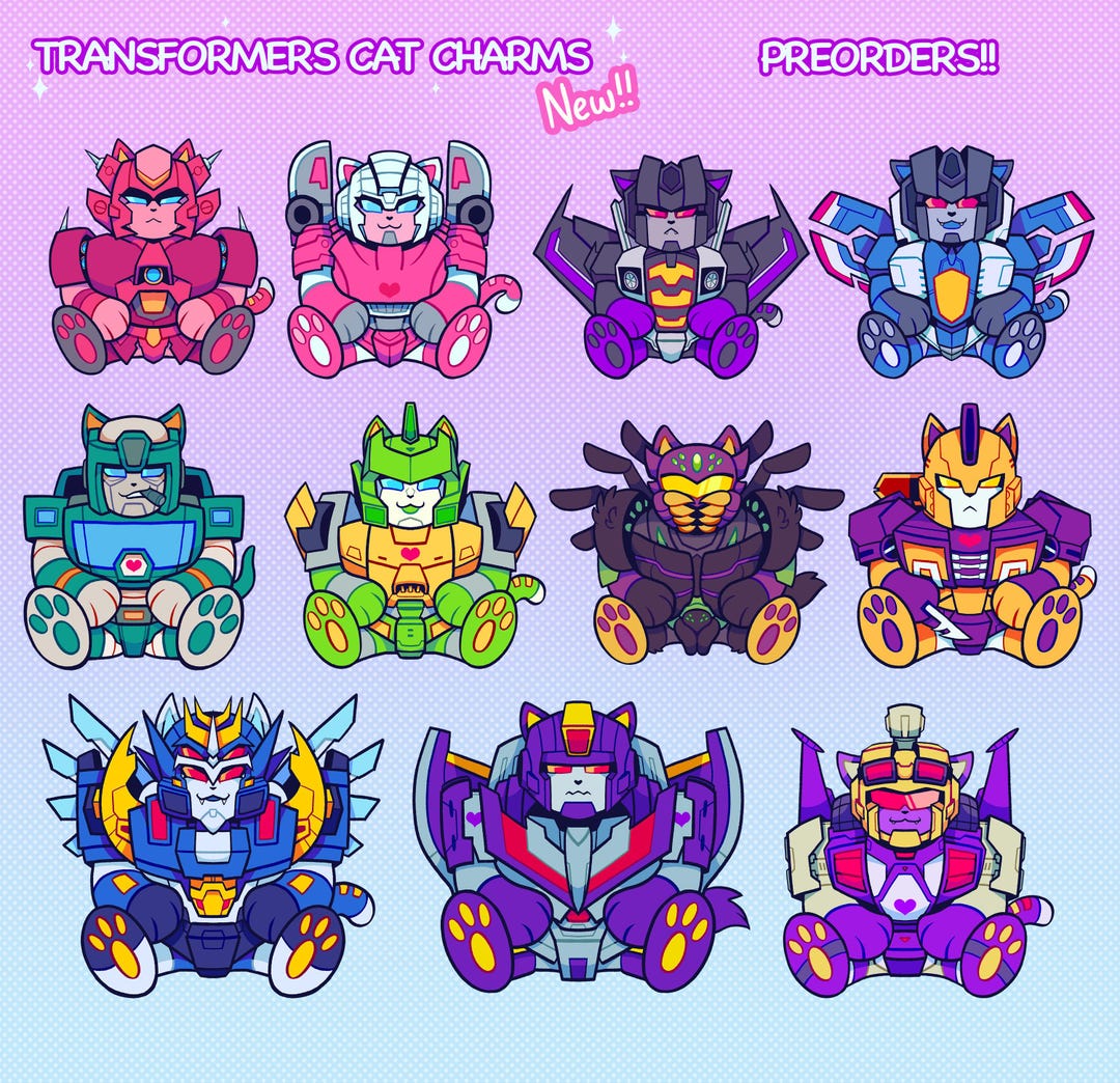 Transformers IDW/ MTMTE/ Lost Light Cats Acrylic Charms - Etsy