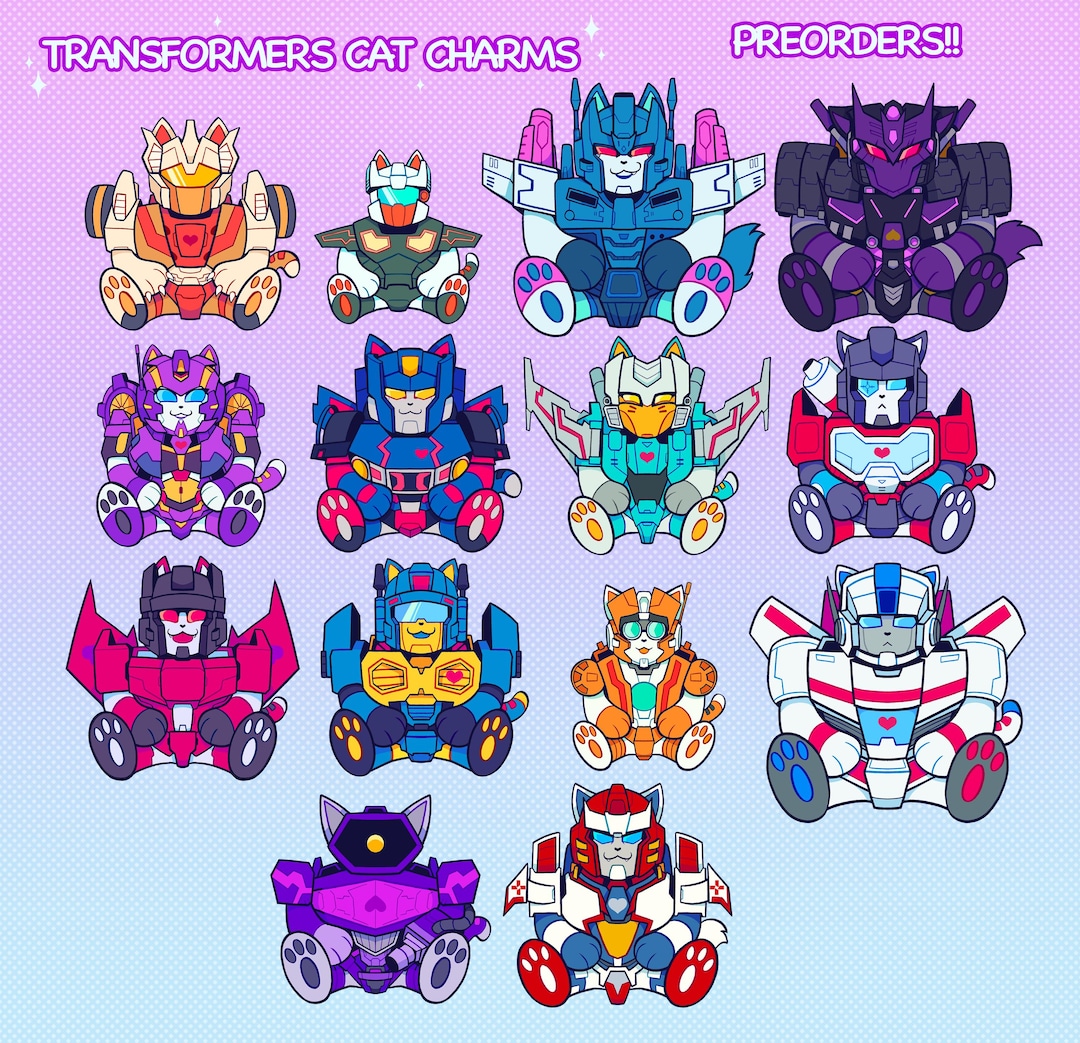 Transformers IDW/ MTMTE/ Lost Light Cats Acrylic Charms - Etsy