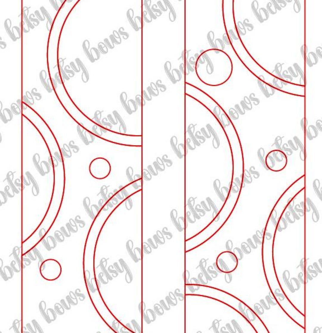 Bubble Cheer Bow Template - Etsy