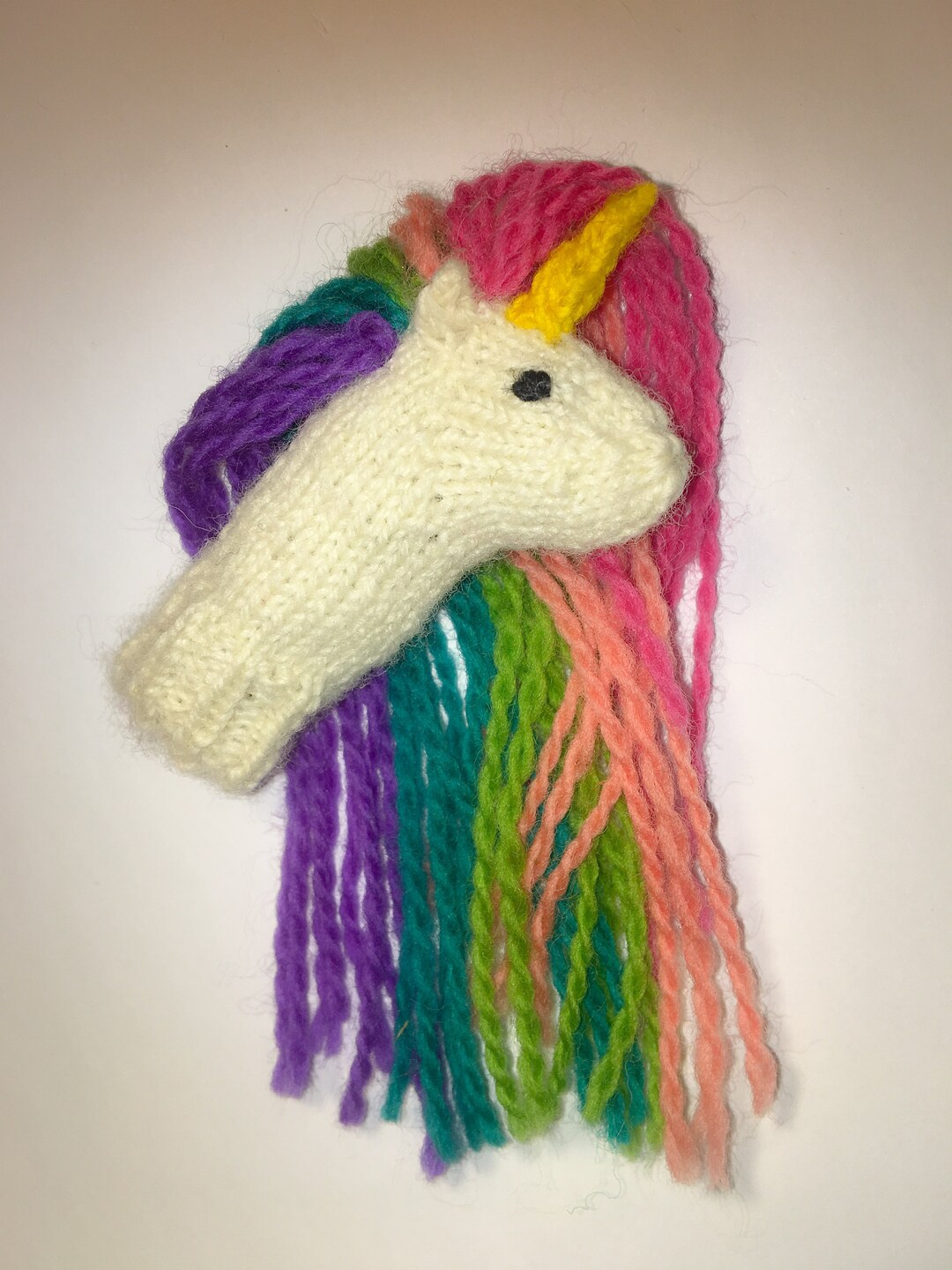 Unicorn Finger Puppet Pattern, Knitting, PDF - Etsy