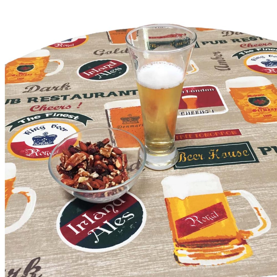 Acrylic Coated Beer Tablecloth, Pub Tablecloth - Etsy