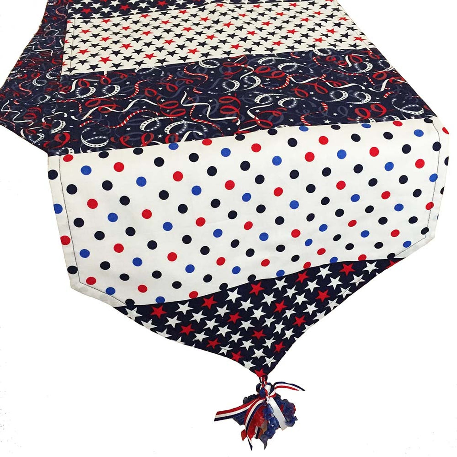 Patriotic Table Runner Unique Table Runner 4th of July Table - Etsy