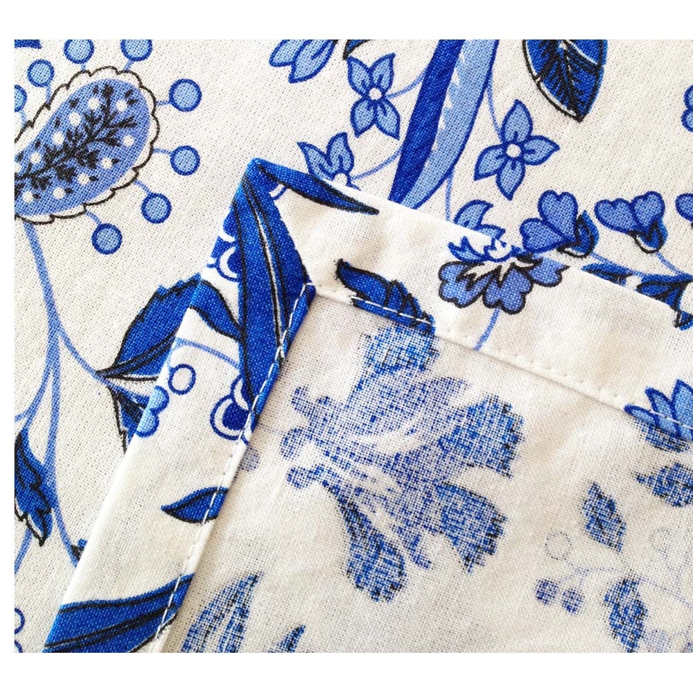 Blue and White Floral French Provence Tablecloth - Etsy
