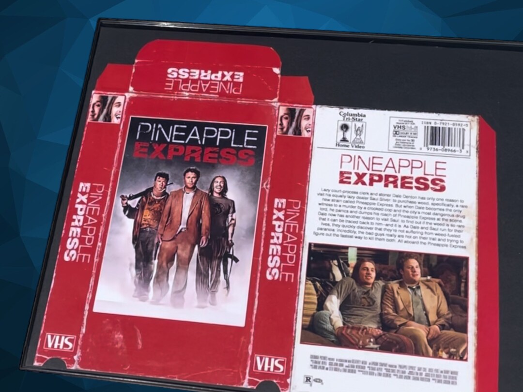 VHS Retro Movie Poster Pineapple Express Framed Print - Etsy