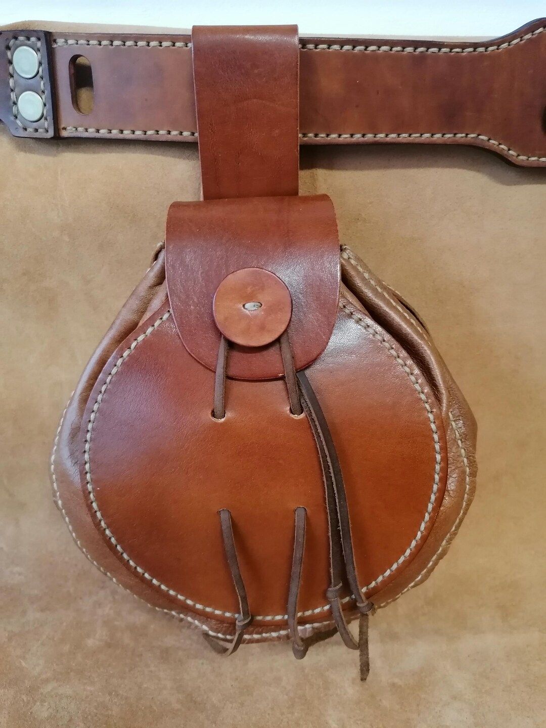 Handmade Leather Belt Pouch: Medieval Viking Style Coin Purse - Etsy