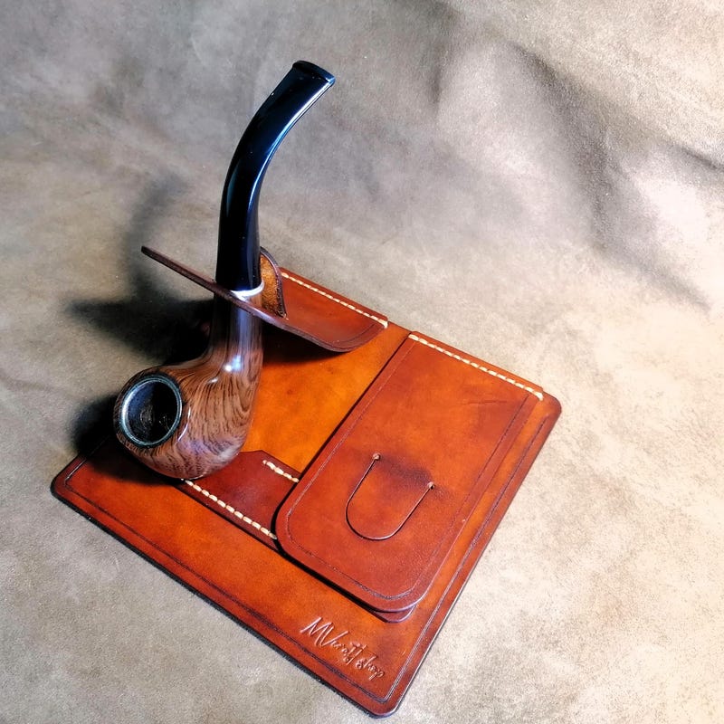 Leather Pipe Stand - Etsy