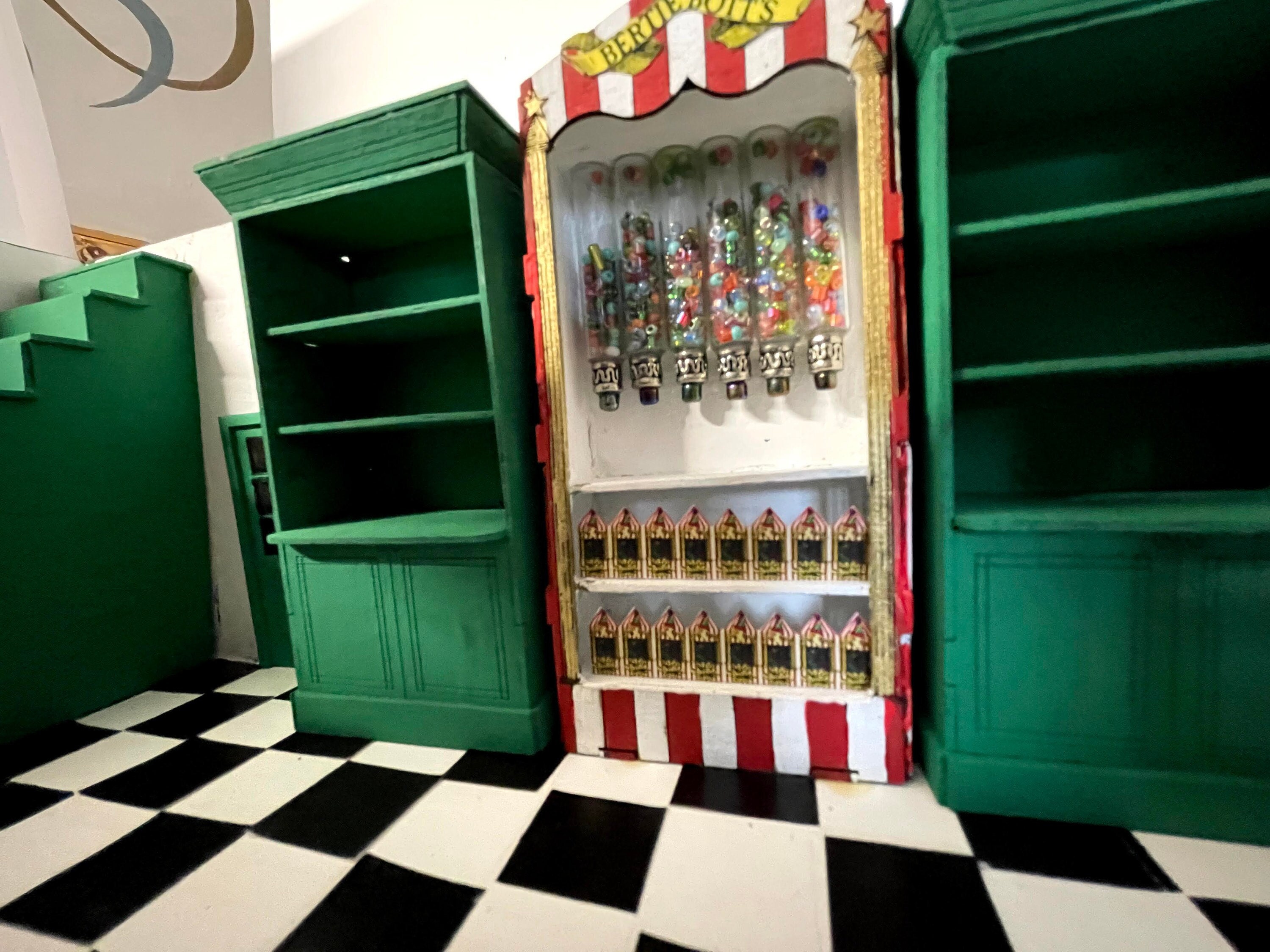 Magical Candy Shop Interior {bookcases, Display Counter and Stairs} Add ...