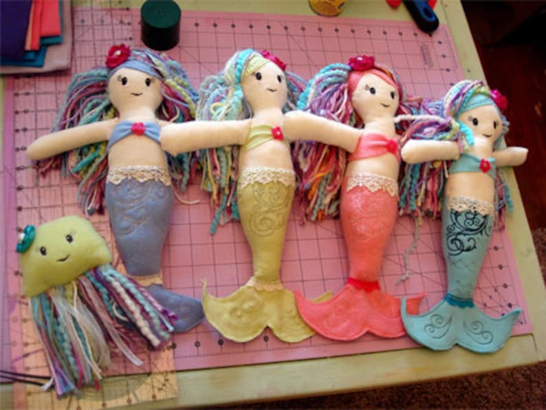 Mermaid Doll Tutorial, Sewing Pattern - Etsy UK