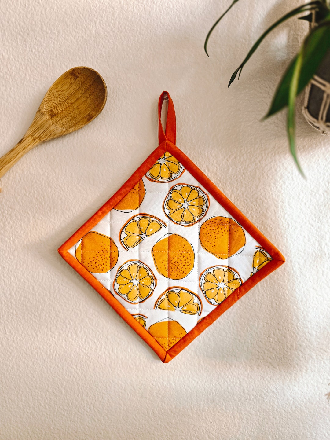 Fruit Pot Holders | Orange Farm Kitchen Decor Trivet | Three Layer Pot ...