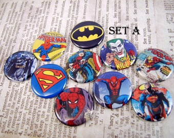 Superhero button | Etsy