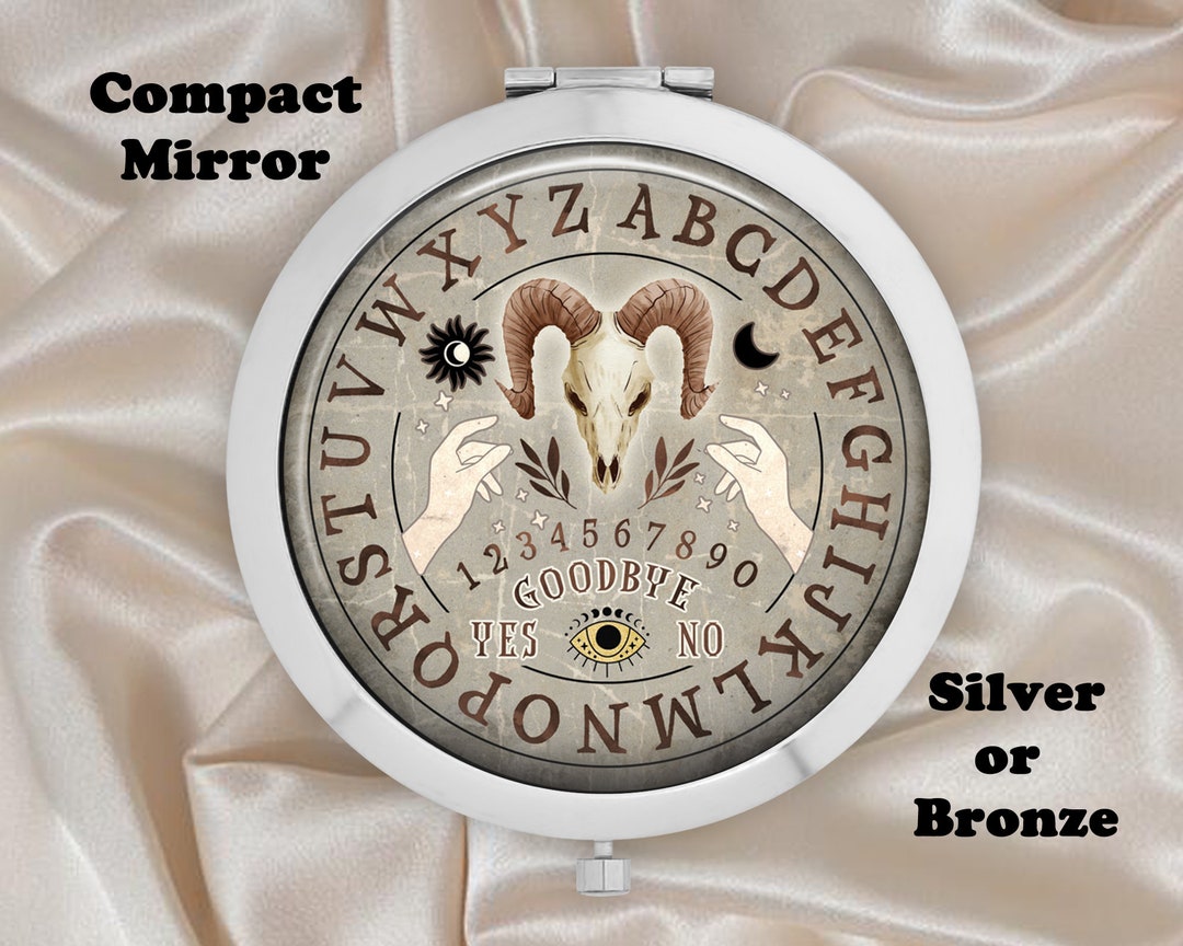 Ouija Board With Skull Compact Mirror High Quality Spell Work - Etsy