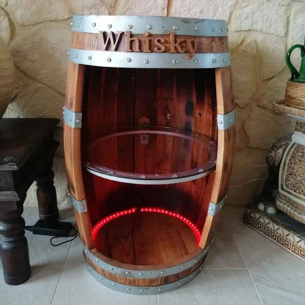 Barrel Display Cabinet, Whiskey Barrel Cabinet, Bourbon Barrel Bar ...
