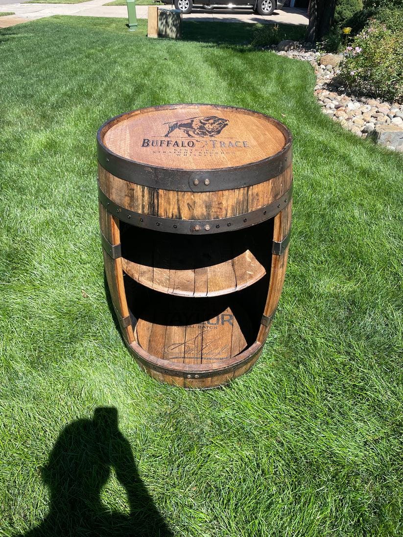 Whiskey Barrel Liquor Cabinet,barrel Bar Cabinet,unique Whiskey Barrels ...
