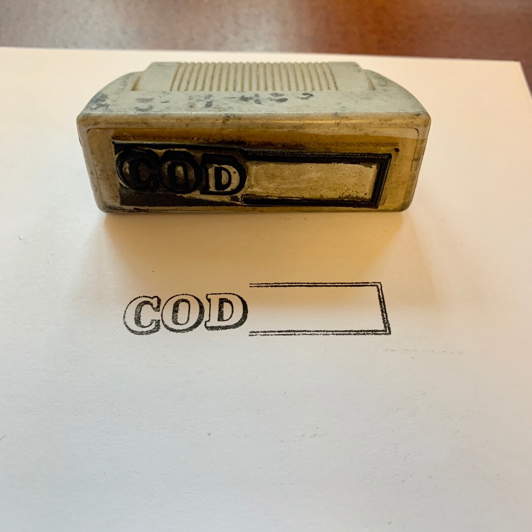 Vintage Office COD Rubber Stamp - Etsy Österreich
