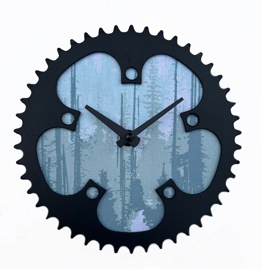 Bicycle Gear Clock - Northwest Morning | Bike Clock | Wall Clock ...