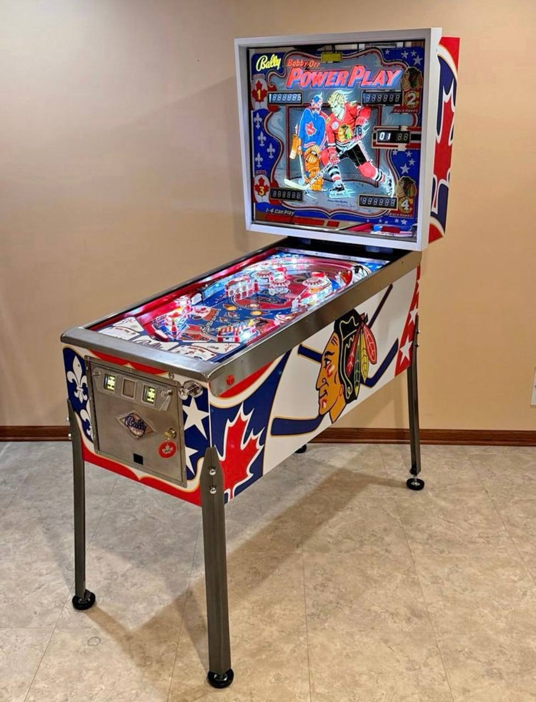 Power Play Pinball Machine - Etsy