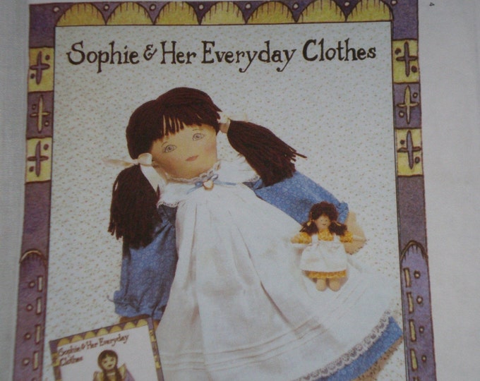 RAG DOLL SOPHIE AND HER EVERYDAY CLOTHES MCCALL'S CRAFTS 4186 - Etsy
