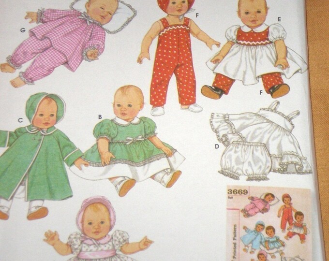 Doll Clothes Doll Pattern , Baby Doll Clothes 12 Inches - 22 Inches ...