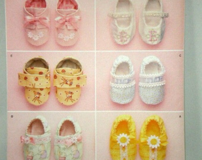 Baby Booties Shoes Pattern Simplicity 2471 Machine Embroidery - Etsy