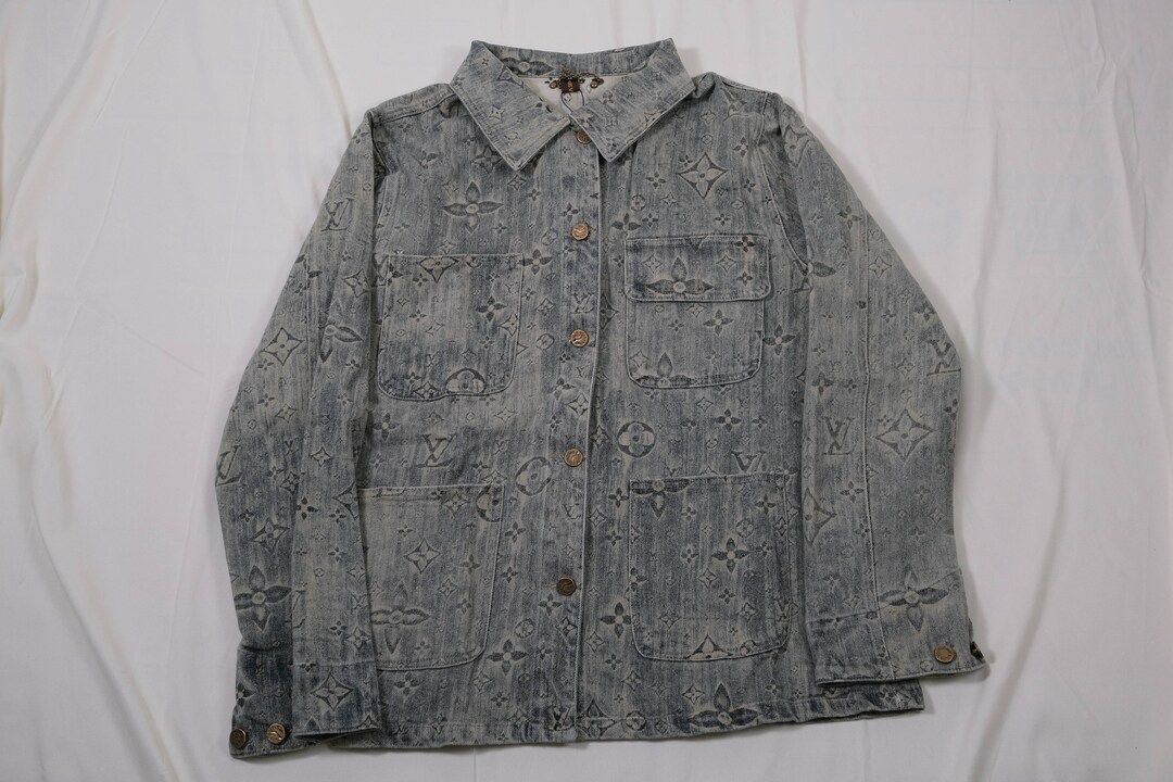 Vintage Lv Tailor Monogram Denim Shirt, Size M - Etsy