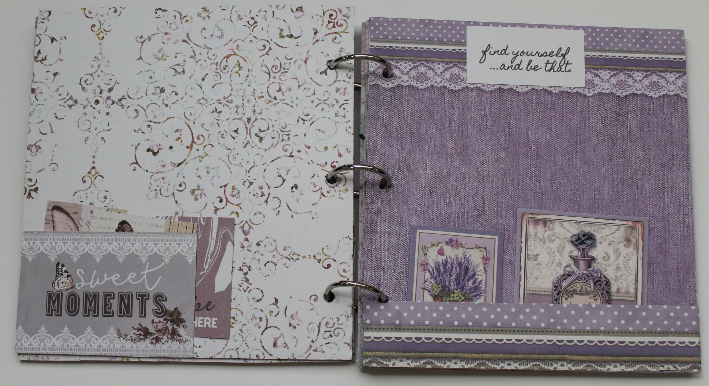 Mini Album, Photo Album, Lavender - Etsy