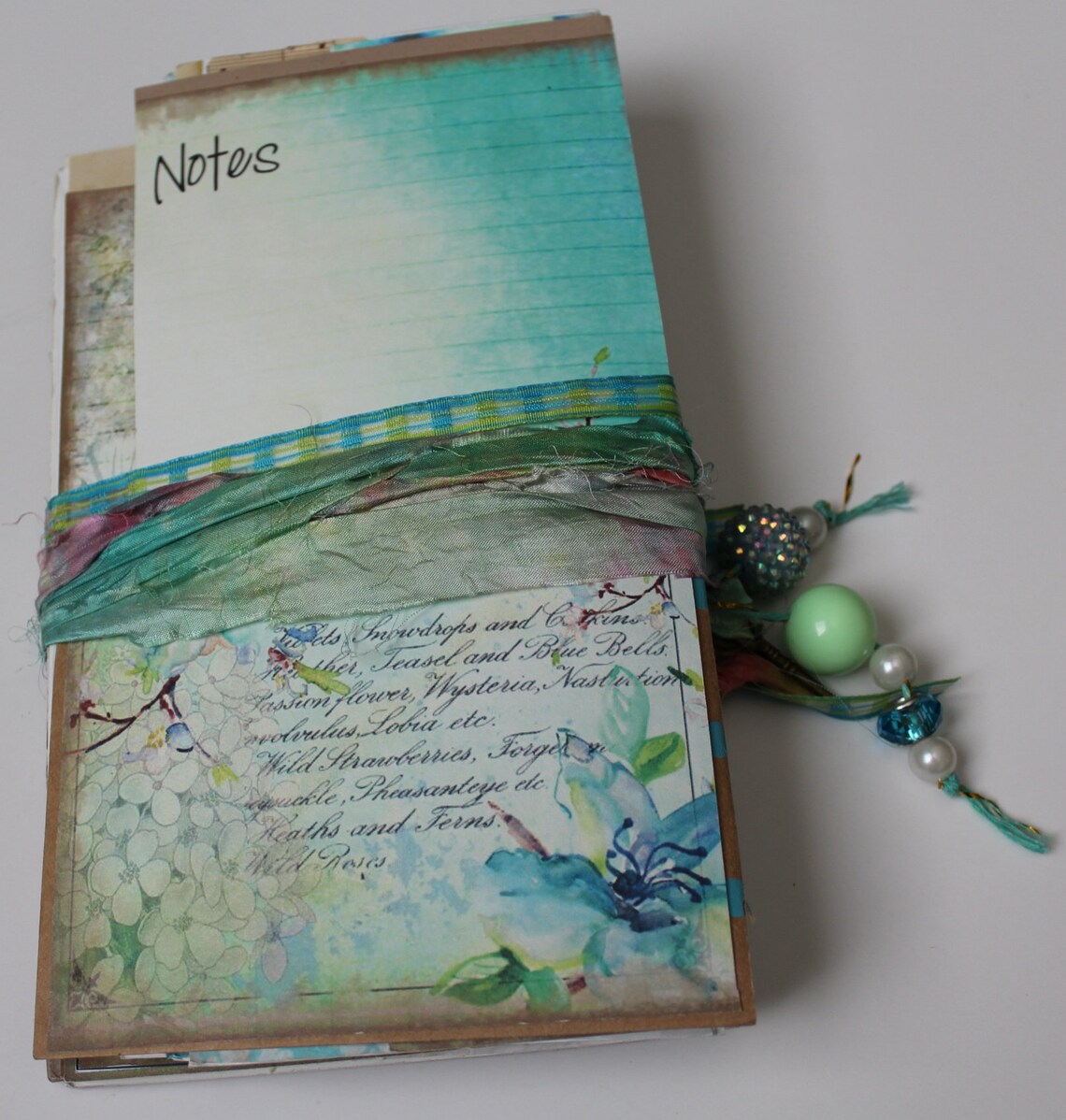 Aqua Junk Journal - Etsy
